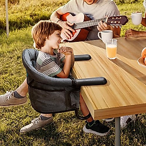 Hook On Chair,Portable High Chair with Storage Bag - Hook On, Clip On, and Fast Table Chair with Removable Seat for Home and Travel