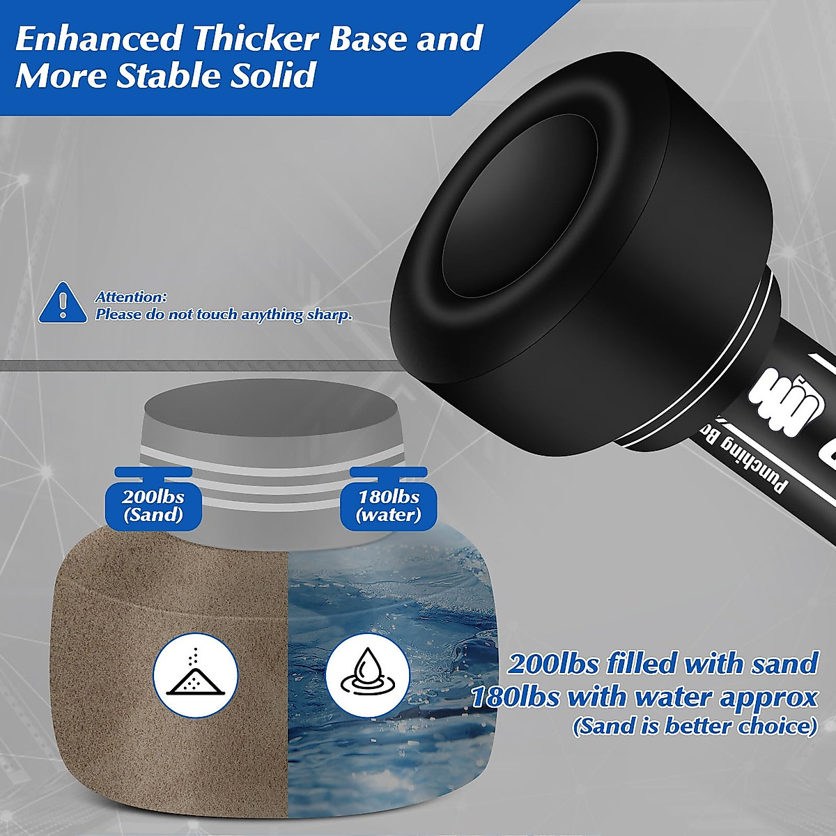 Freestanding Punching Bag with Boxing Gloves and Electric Air Pump - 69” Punching Bag with Stand Adult, Women Men Standing Boxing Bag Inflatable Kickboxing Bag for Training MMA Thai Fitness