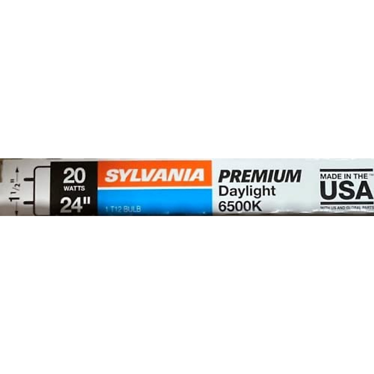 SYLVANIA (4 Pack) F20T12/D - 20 Watt - T12-24 inch - Daylight 6500K Fluorescent Tube