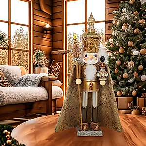 Kurt Adler 18-Inch Hollywood Gold King Nutcracker