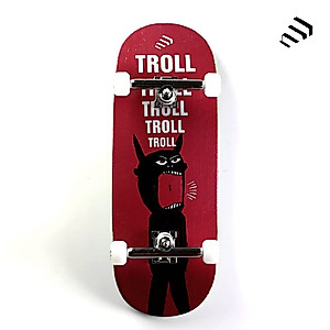 NOAHWOOD Wooden PRO 9.5S Fingerboard Complete (Noah Team 9.5S Short Nose Short Tail) Hand Mould Made(+34mm Prince Silvery Trucks)(+NW Handmade PRO Logo Wheels ii)(PSA/Troll)