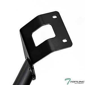 Class 3 III Black 2" Receiver Tube Rear Bumper Trailer Tow Hitch Towing Mount Compatible with 11-17 Ford Explorer / 13-17 Police Interceptor Utility