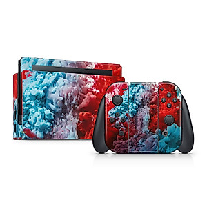 Spiderman Skin Decal Vinyl Sticker Compatible with Nintendo Switch Console + 1 Controller Skins Set