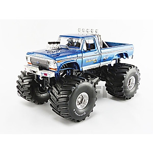 Kings of Crunch - Bigfoot #1-1974 Ford F-250 Diecast Monster Truck with 66-Inch Tires in 1:18 Scale