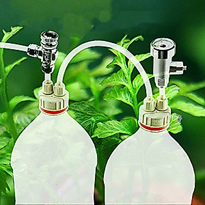 Aquarium CO2 Generator Carbon Dioxide Reactor Fish Tank DIY Quick Twist Bottle Cap Air Diffuser Generator Part,5pieces/Plastic