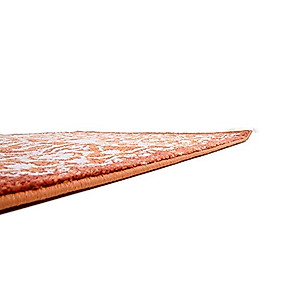 Unique Loom Traditional Classic Intricate Design with Distressed Vintage Detail, Area Rug, 2' 7 x 10' 0 Runner, Terracotta/Ivory