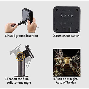 woohaha Solar Fairy String Lights Outdoor Waterproof, 2 Pack 33ft 100LED Solar Powered String Lights for Christmas Patio Home, Wedding, Party (100LED 2pcs, Warm White)