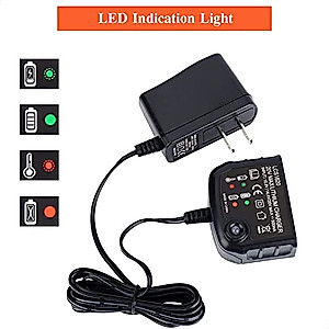LCS1620 20V Lithium Battery Charger for Black & Decker 16V Lithium Battery LBXR20 LBXR20-OPE LB20 LBX20 LBX4020 LB2X4020 LBXR2020-OPE BL1514 LBXR16