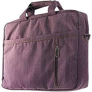 Navitech Purple Sleek Water Resistant Travel Bag - Compatible with Dell G15 (5520) 15.6" Laptop