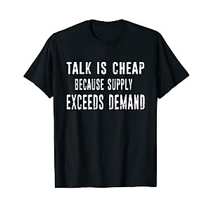 Funny Economics Economist Gift Distressed Typography T-Shirt