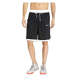 Nike Men's Dry Fit Elite Basketball Shorts Black/White Size Large