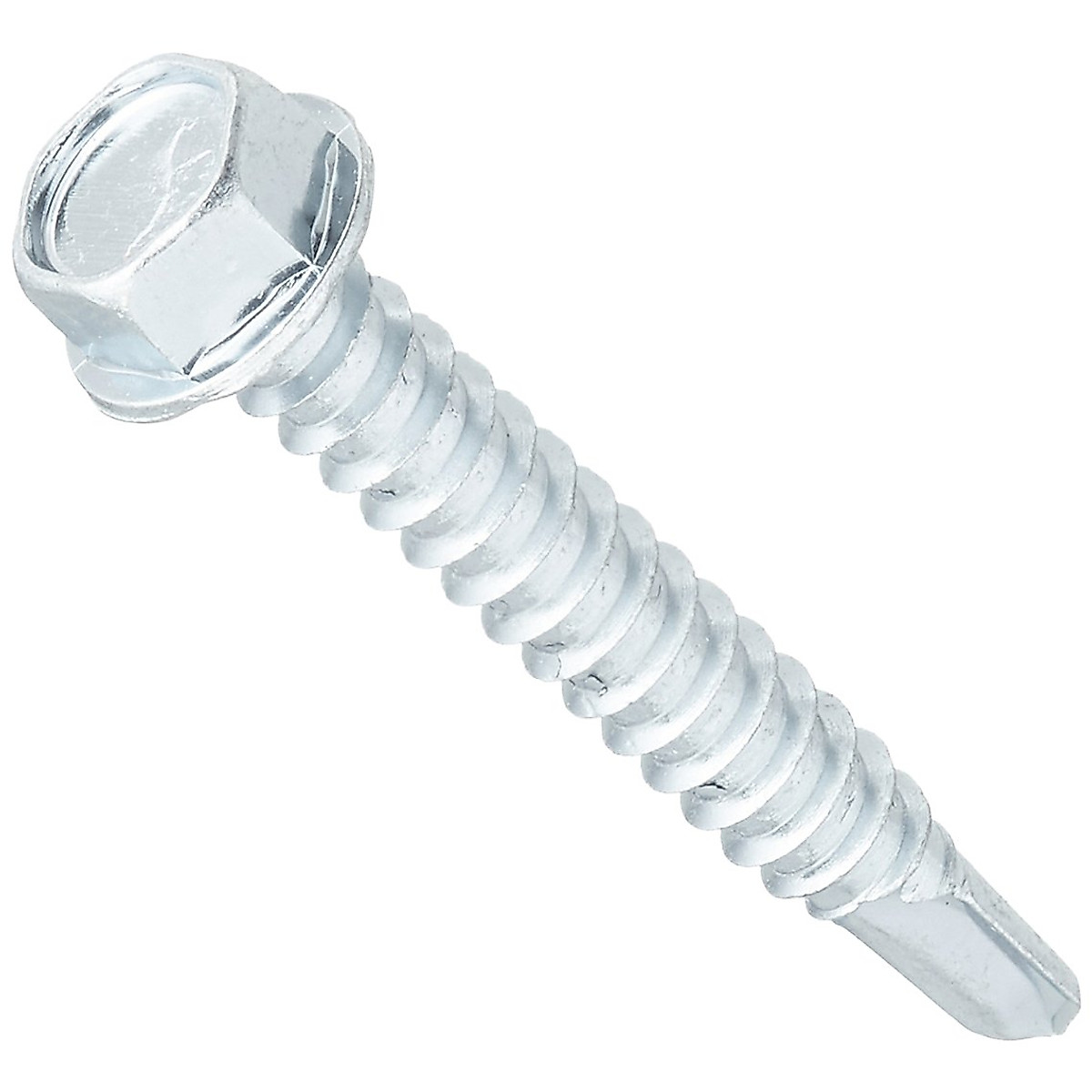 The Hillman Group 560362 12-14-Inch x 1-1/2-Inch Washer Head Self Drilling Screw, 100-Pack, Pack of 1, Zinc