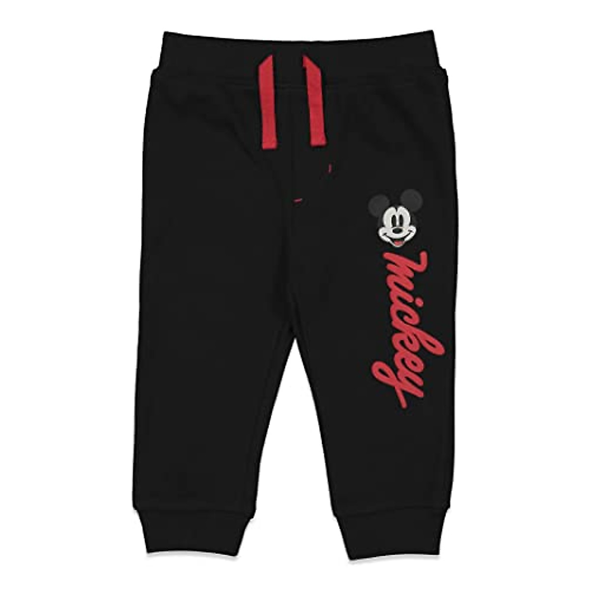 Disney Mickey Mouse Infant Baby Boys 2 Pack Drawstring Pants Black and Grey 18 Months