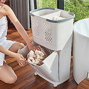 Bretoes Removable Laundry Basket Classification Thickened Storage Rack Household Storage Bucket