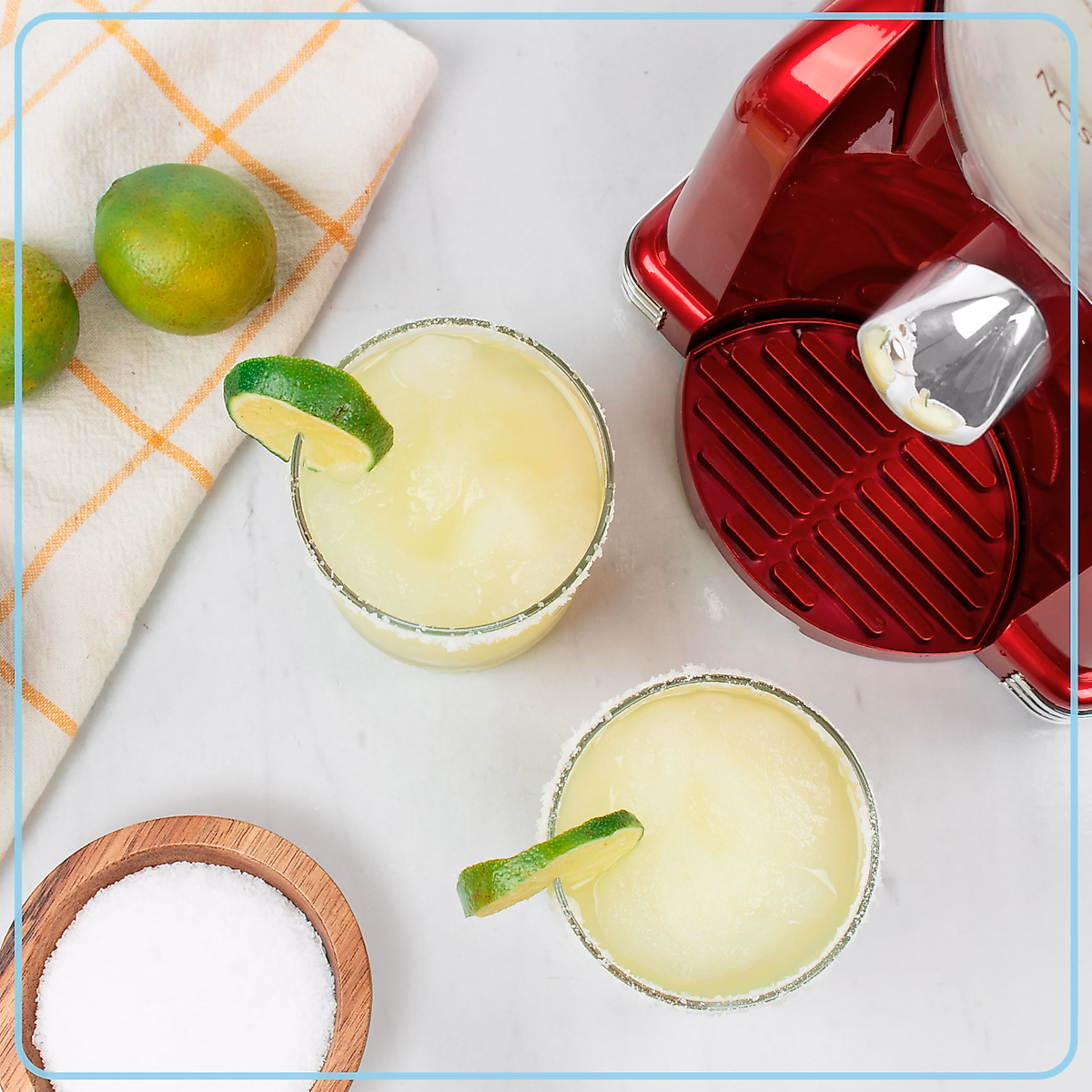 Nostalgia Frozen Drink Maker and Margarita Machine for Home - 32-Ounce Slushy Maker with Stainless Steel Flow Spout - Easy to Clean and Double Insulated - Retro Red