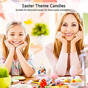 KESYOO Miniature Bunny Rabbit 2pcs Bunny Candle Rabbit Cake Candle Easter Party Bunny Rabbit Decorations Spring Animal Figurine Spring Animal Table Centerpiece Scented Soy Tealights
