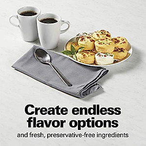 Hamilton Beach Electric Egg Bites Cooker & Poacher with Removable Nonstick Tray Makes 2 in Under 10 Minutes, Teal (25506)