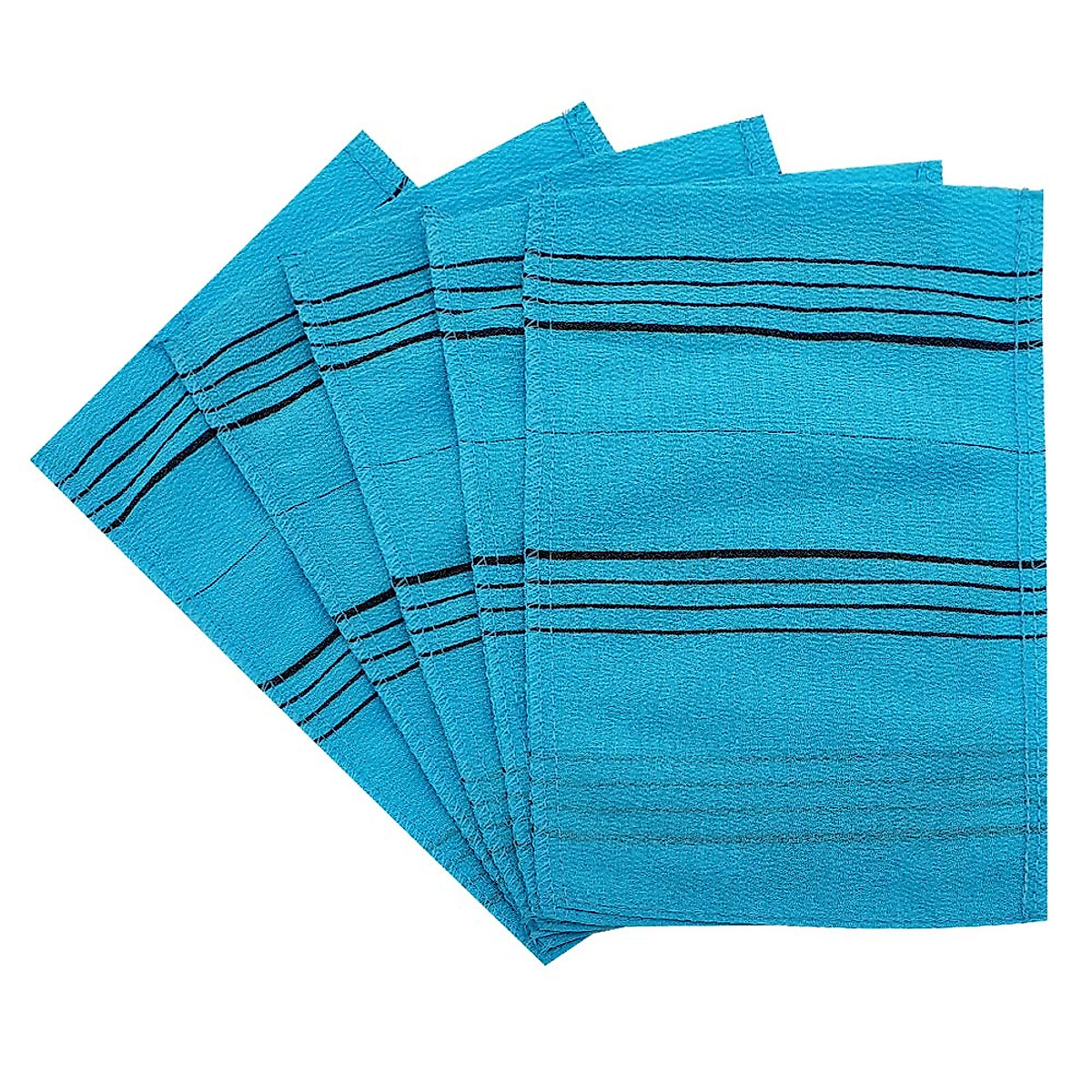 Songwol Korean Exfoliating Large Viscos Bath Gloves Blue (5 Pcs)