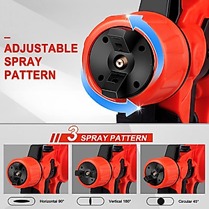 Paint Sprayer, 1400ML HVLP Electric Spray Paint Gun with 5 Copper Nozzles & 3 Spray Patterns,for Home Interior and Exterior, Furniture, Cabinets, Fence