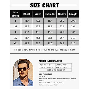 COOFANDY Mens Casual Dress Shirts Slim Fit Button Down Shirt with Two Chest Pockets Light Blue