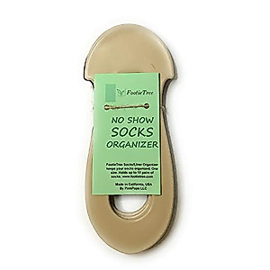 FootieTree (Black, 8) No Show Sock Underwear Drawer Organizer. Classic Rosie Collection, Holds About 10 Pairs. Wear Each Pair Over The FootieTree & Place in The Drawer.