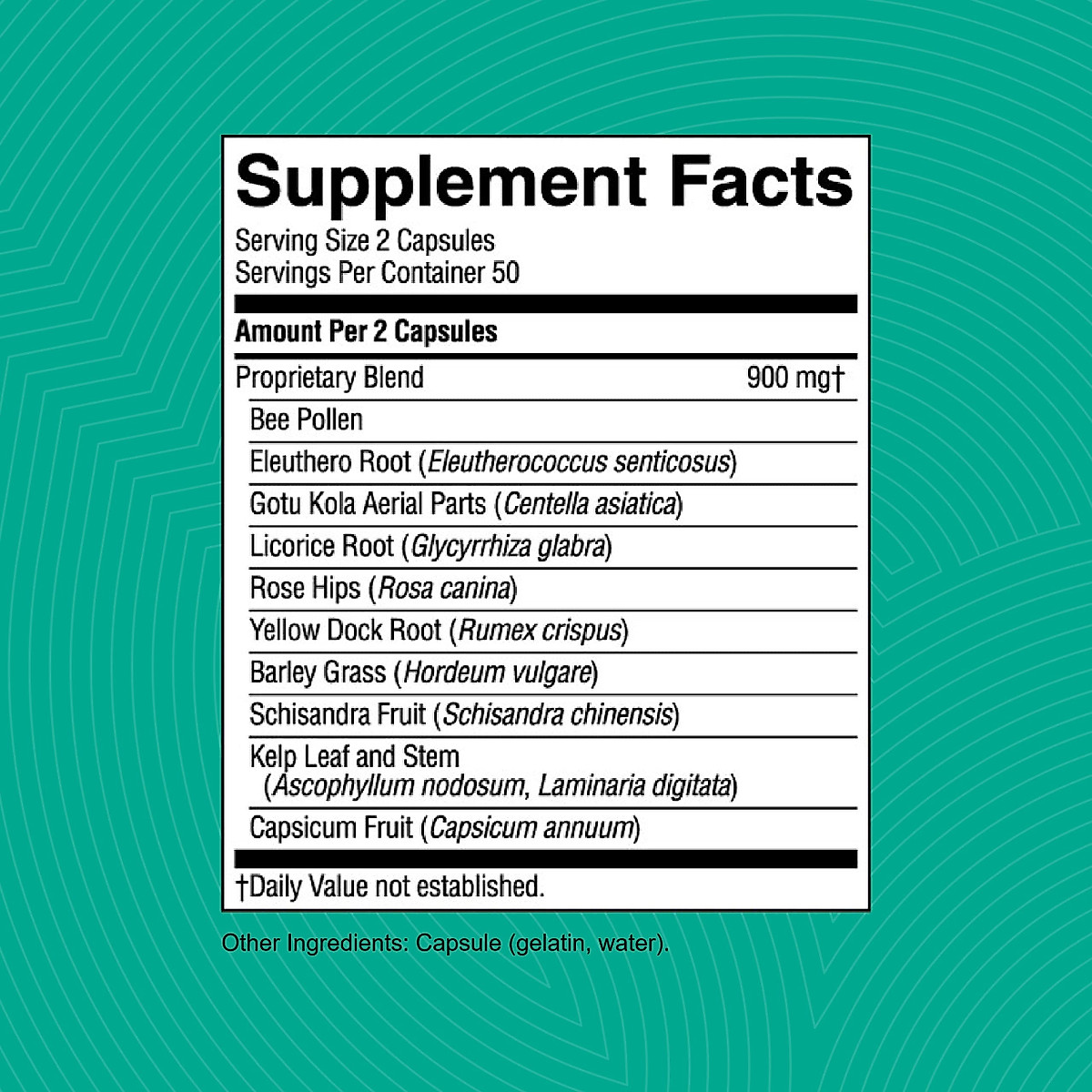 Nature's Sunshine Energ-V 100 Capsules