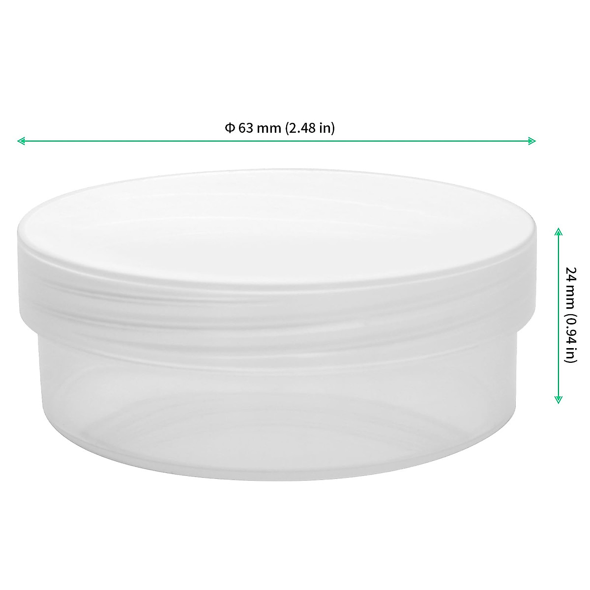 FUNSUEI 30 PCS Round Clear Plastic Bead Storage Containers, Bead Storage Containers with Lids, Cylinder Stackable Bead Containers Round Plastic Bead Organizer for Beads, Jewelry, Small Items Storing