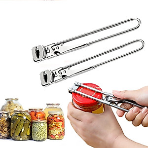 YOZUMD 1PCS / 2PCS Master Opener,Adjustable Stainless Steel Can Opener, Lightweight Jar Lid Gripper With Long Handle,Manual Jar Bottle Opener Kitchen Accessories 2pcs