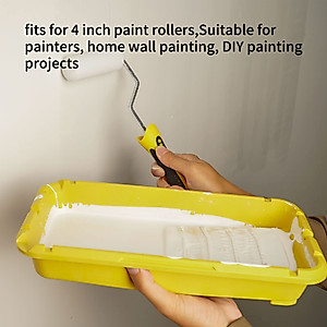 Voomey Paint Roller Tray,Plastic Paint Tray 4 inch,Paint Pans Trays,Small Paint Tray, 5pack,for Painters, Home Wall Painting, DIY Painting Projects, etc.