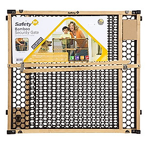 Safety 1st Eco-Friendly Nature Next Bamboo Gate, Bamboo and Black, Fits Spaces between 28" and 42" Wide