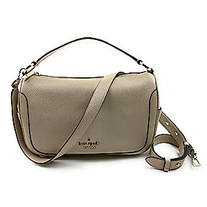 Kate Spade Smoosh Top Zip Satchel Crossbody Pebbled Leather (Light Sand)