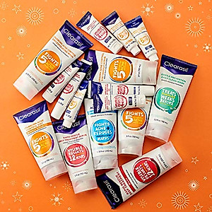 Clearasil Acne Treatment Facial Cleansing Pads, Stubborn Acne Control 5-in-1 Daily Pads, 90 Pads (Pack of 3)