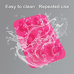 HEHALI 3pcs Donut Pan, Non-Stick Silicone Donut Mold, Bagel Doughnuts Pan for Baking in Clearance, Tray Measures 10x7 Inches