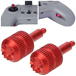 01 02 015 FPV Drone Controller Joysticks, Lightweight Aluminum Controller Joysticks Aluminium Alloy for Model Airplane Accessories for Metal Joystick Protector(red)