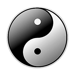 Yin Yang Ying Yin-Yang symbol sign yoga meditation Buddha PopSockets PopGrip: Swappable Grip for Phones & Tablets