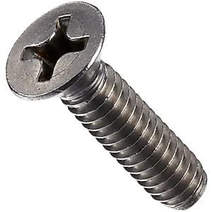 MonsterBolts - M5 x 10mm Phillips Flat Head, DIN 965, Stainless Steel, 50 Pack