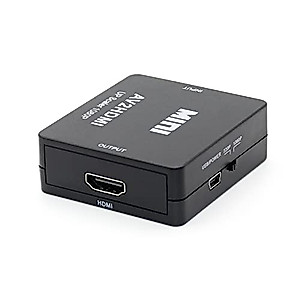 Sorthol RCA to HDMI Converter, AV to HDMI 1080P Composite CVBS AV to HDMI Video Audio Converter Adapter for PAL/NTSC for PC Laptop Xbox PS4 PS3 TV STB VHS VCR Camera DVD