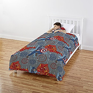 Marvel Captain America Civil War All-In-One Blanket & Sheet Reversible 60" X 80" Comfy Cover