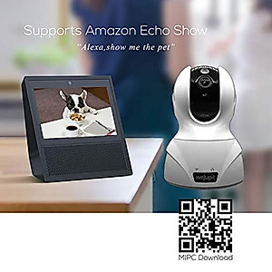 Security Camera Full HD 1080P WiFi Baby/Pet/Home Monitor - weJupit Wireless Indoor Pan/Tilt/Zoom IP Camera, Motion Detection, Two-Way Audio, Night Vision - Cloud Storage
