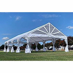 Delta 40'x20' PE Marquee - Heavy Duty Large Party Wedding Canopy Tent Gazebo Shelter w Storage Bags Canopies