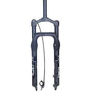 BOLANY Snow Bike Front Fork for A Bicycle 26inch Aluminum Alloy Air Gas Fat Fork Bike for 4.0" Tire Bicycle Accessories