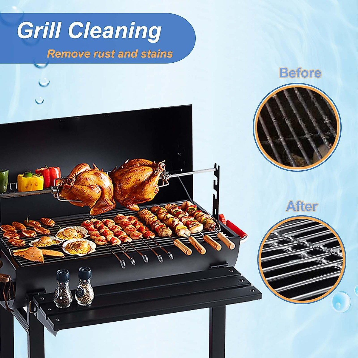 Tuodeal Pumice Cleaning Stone with Handle Pumice Stone for Toilet Bowl Household Cleaning 2 Pack