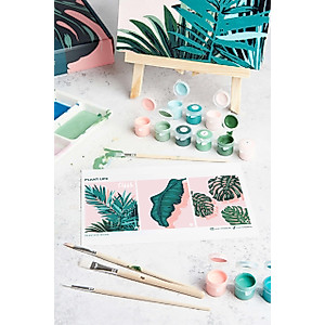 Dabble™ Premium Paint by Numbers Kit for Adults Beginners, Quality Painting by Numbers for Adults on Canvas Frame, Flowers, Plants, Gift - Plant Life