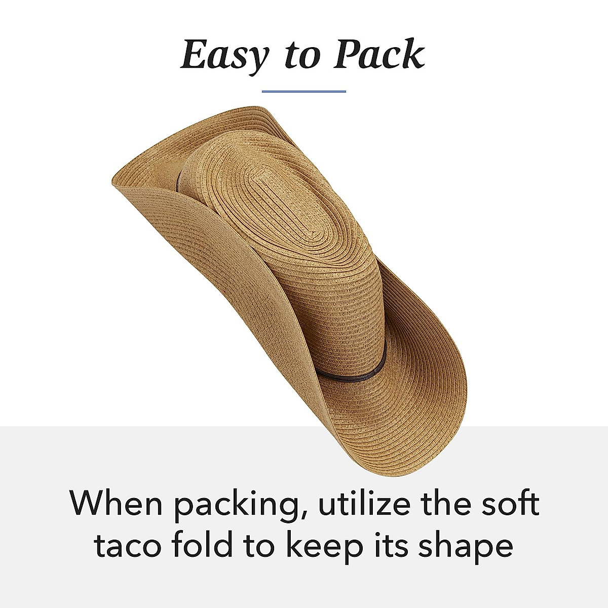 Wallaroo Women’s Montecito Fedora (Natural) –UPF 50+ Sun Protection, Wide Brim Sun Hat, Natural Fiber, Medium Size – Adjustable Fit, Beach UV Sun Hat, Casual Summer Style