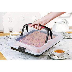 Zenker 3960 Baking Tray with Lid with Soft Handles