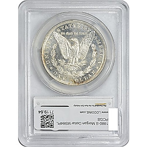 1880 S Morgan Dollar MS64PL PCGS