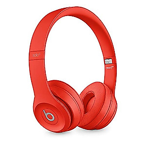 Beats Solo³ Wireless On-Ear Headphones - Apple W1 Chip - Red with AppleCare+ Bundle