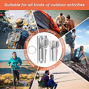 12 Pieces Military Style Can Openers with Key Rings, Anglecai P-38 and P-51 Military Can Openers Camping Can Openers Stainless Steel Army Survival Can Opener Portable Can Opener for Traveling
