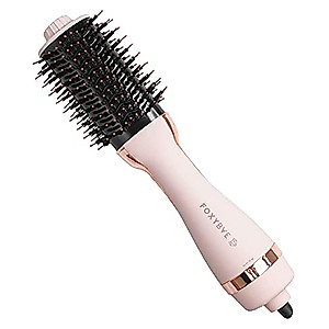 Foxybae Baby Blush Blowout Dryer Brush Mini 60mm - Pro Volumizer Hot Air One-Step Hair Dryer Brush - Hair Dryer Brush Blow Dryer Brush in One - 2 Heat Settings & Cool Shot - Hair Styling Hot Tools