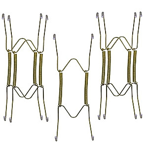 Xinlinke Lot5 8-Inch Medium Invisible Plate Wire Hanger Wall Holders with Protective Rubber Cover for 7.5" to 9.5" Decorative Tray